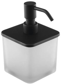 Sapho FLORI dávkovač mýdla s pumpičkou, černá mat - NDRF019/15