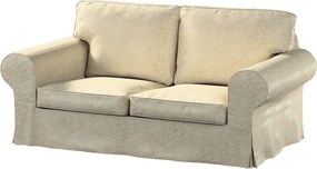 Potah na pohovku IKEA  Ektorp 2-místná, nerozkládací barva béžová látka lesklé, pletený vzor, vzorované