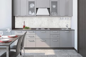 DIMEX | Fototapeta do kuchyně Trhliny v omítce KI-260-264 | 260 x 60 cm | bílá, šedá