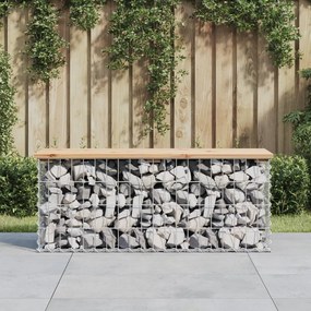 vidaXL Zahradní lavice gabionový design 103x31,5x42cm masivní borovice