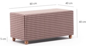 Atelier del Sofa Taburet Vera Puf Uzun, Vícebarevná