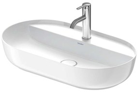 Duravit Luv - Umyvadlo na desku, 70x40 cm, bez přepadu, s otvorem pro baterii, WonderGliss, bílá 03807000001