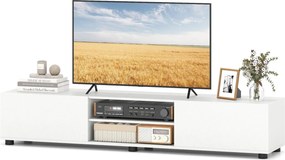 Costway TV skříň TV komoda pro televizory do 70 palce TV s 2 dvířky