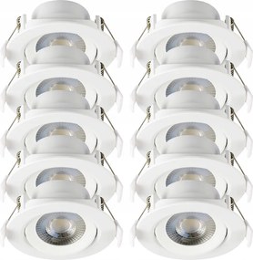 Stropní Očko Led Lampa Zapuštěná Výklopná 230V 7W IP20 Bílá Neutrální