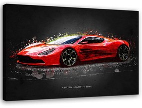 Gario Obraz na plátně Červený Aston Martin - Gab Fernando Rozměry: 60 x 40 cm