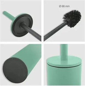 Spirella AKIRA WC štětka matná zelená / ocel / doprodej