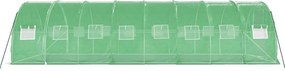 Skleník s ocelovým rámem zelený 24 m² 8 x 3 x 2 m 3188041
