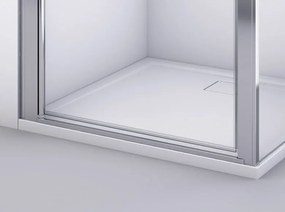 Sanswiss DIVERA D22T1 jednokřídlé sprchové dveře 100 cm Šířka: 1000 mm, Profil: Aluchrom, Sklo: Screen 87