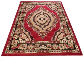 Kusový koberec ATLAS 4493A Klasický červený Rozměr: 130x190 cm