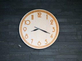 Dřevomuška Nástěnné dřevěné hodiny Alice 30 cm