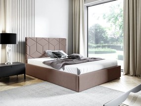 Eka Čalouněná postel BOX 90x200 cm Barva látky Trinity: Černá (Trinity 2316), Úložný prostor: Bez úložného prostoru