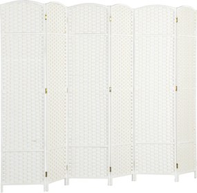 HOMCOM 6-panelový rozdělovač místností 240x170 cm skládací dělicí stěna pro obývací pokoj, ložnici a kancelář