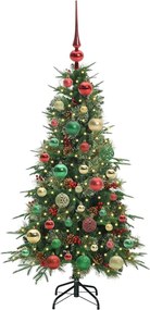 Umělý Skládací Vánoční Strom s stojanem Zelená 120 cm PE a PVC 3397401