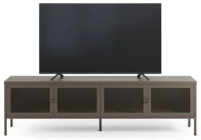 Šedý kovový TV stolek 160x50x35 cm Fayna – Marckeric