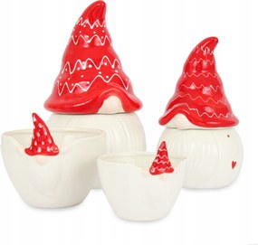 Misky Nádoby s víkem Gnom Skřítek na Perníky Sušenky Sladkosti Dárek