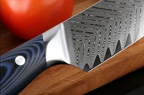 Kuchyňský Santoku nůž 6.5" XITUO HOKURIKU 67 vrstev damaškové oceli