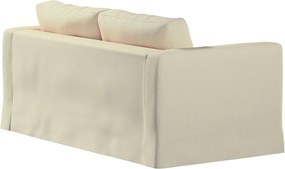 Potah na pohovku IKEA  Karlstad 2-místná , nerozkládací, dlouhý barva krémová látka lesklé, pletený vzor