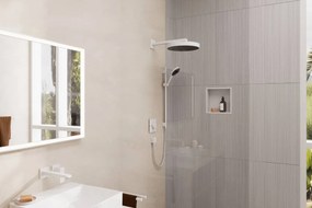 Hansgrohe Rainfinity, sprchová sada 130 3jet s tyčí S Puro 65 cm, bílá matná, HAN-28745700