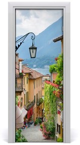 Fototapeta samolepící na dveře italské uličky 75x205 cm