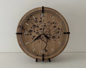 Li-Go "Azalka" Dřevěné hodiny 32 cm provedení povrchu: dub světlý