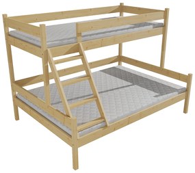 Vomaks Patrová postel s rozšířeným spodním lůžkem PPS 002 Rozměr: 90/120 x 200 cm, Barva: barva modrá