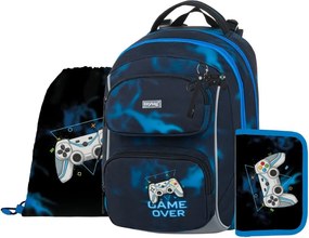 Oxybag OXY JUMPER - školní set Gamer 3 ks: batoh, penál, sáček