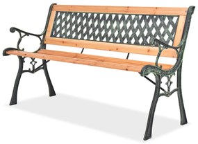 vidaXL Zahradní lavice 122 cm dřevěná