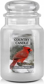 First Fallen Snow – Country Candle – velká vonná svíčka se dvěma knoty