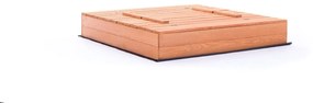Sun Active Dřevěné uzavíratelné pískoviště s lavičkami Sunny, impregnované - 140 cm