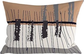 Polybavlněný povlak na polštář PINIA POLY 50x70 cm, šedý