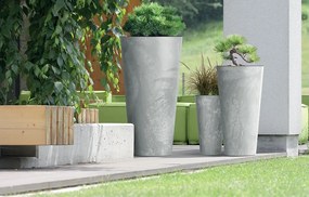 Květináč Tubus Beton šedý