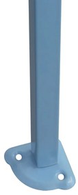 Profesionální skládací party stan 4 bočnice 3 x 4 m ocel modrý,  48891