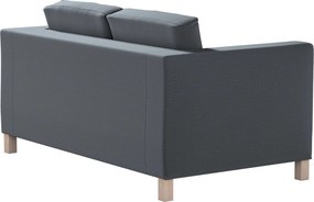 Potah na pohovku IKEA  Karlanda 2-místná, krátký barva šedá látka sametová