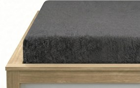 Froté prostěradlo EXCLUSIVE tmavě šedé 90 x 200 cm