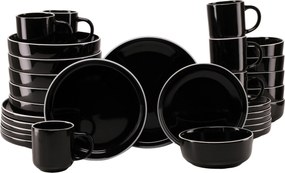 XXXLutz KOMBINOVANÁ SOUPRAVA Nordic Gourmet Schwarz 30dílné Creatable - Online Only nádobí - 007768069704