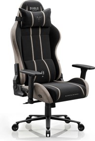 Látková herní židle černo-béžová Diablo X-One 2.0 Camel Black King