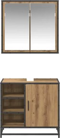 Sada koupelnového nábytku 2 ks Artisanový dub 65 x 33 x 60 cm 3402403