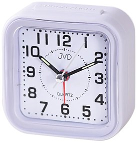 JVD Levný analogový ručkový bílý budík JVD SRP6808.3 s osvětlením