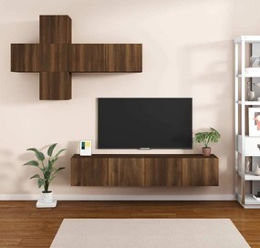 vidaXL 7dílný set TV skříněk kompozitní dřevo [3114515] Barva: dub sonoma
