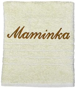 DekorTextil Dárkový ručník Maminka - smetanový