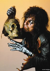 Plakát, Obraz - Alice Cooper - With Skull 1987, (59.4 x 84.1 cm)