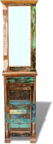 Zrcadlo do předsíně masivní recyklované dřevo 47 x 23 x 180 cm 243330