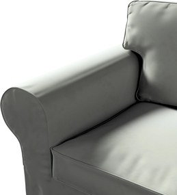 Potah na pohovku IKEA  Ektorp 2-místná, rozkládací, STARÝ MODEL barva šedá látka lesklé, sametová