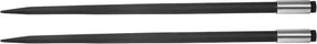 Hay Spears Bale Spikes 2 Černá Hay Bale Spears 124,5 cm Kapacita 1814,4 kg 4,4 cm Dia
