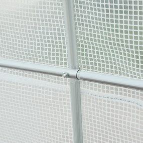 Fóliový skleník Outsunny 450x200x200 cm, robustní skleník s fólií odolnou proti UV záření | Aosom.de
