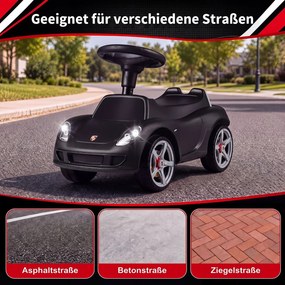 Costway Porsche Licencované auto pro spolujízdu pro děti od 18 měsíců. Push auto
