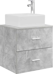 Sada koupelnových skříněk 3 ks Betonově šedá 53 x 34,5 x 63 cm 3405854