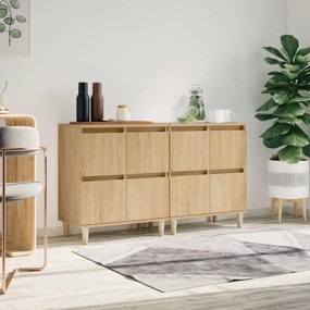 Příborníky 2 ks dub sonoma 60 x 35 x 70 cm kompozitní dřevo 3185754