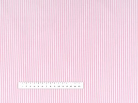Biante Bavlněný povlak na polštář s lemem Sandra SA-255 Růžovo-bílé proužky 50 x 50 cm