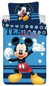 JERRY FABRICS Povlečení Mickey Team Bavlna, 140/200, 70/90 cm